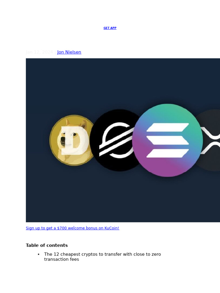 Crypto transaction fees | PDF | Cryptocurrency | Bitcoin