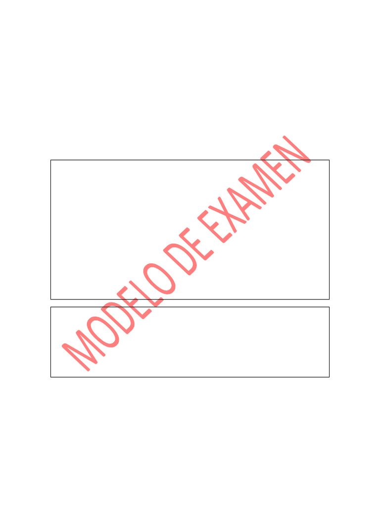 Modelo Examen Curso 2019 20 | PDF