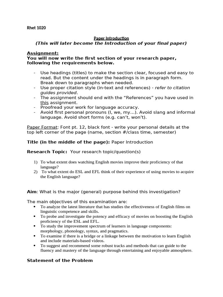 The Introduction Prompt | PDF | Motivation | Motivational