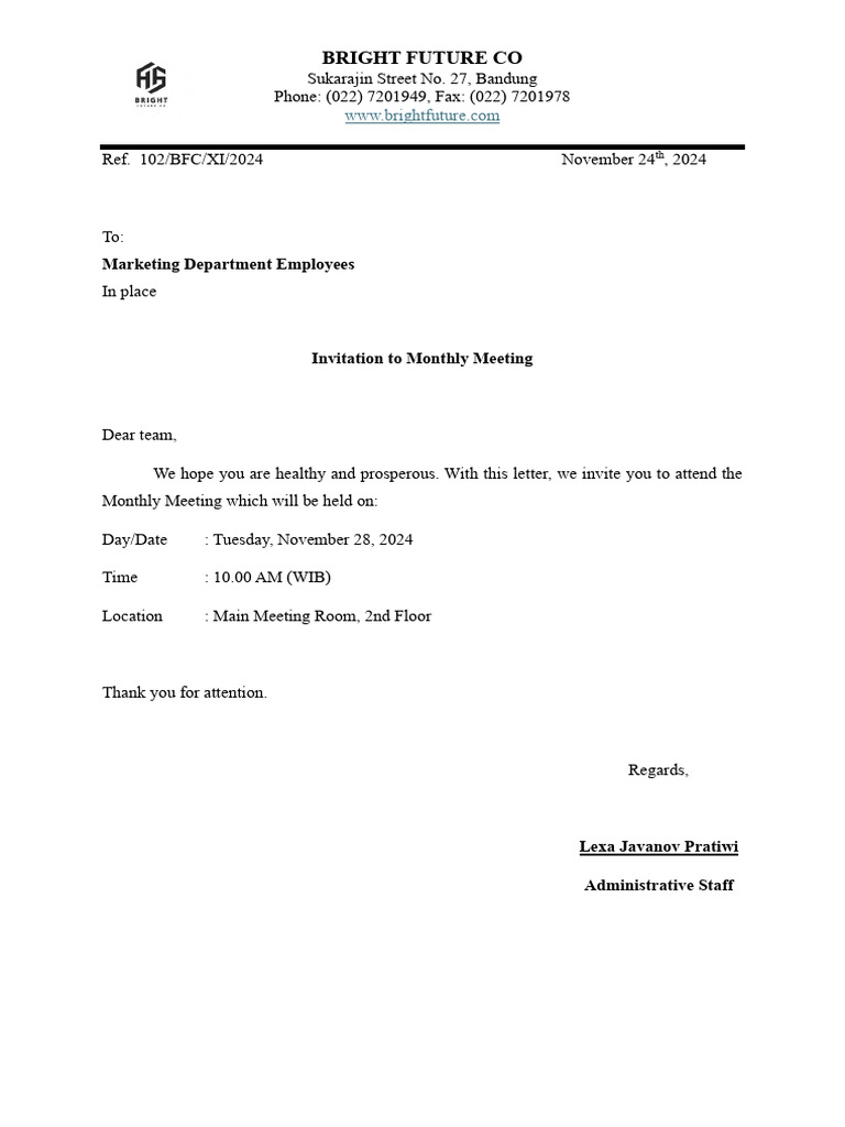 Surat Bright Future Co | PDF