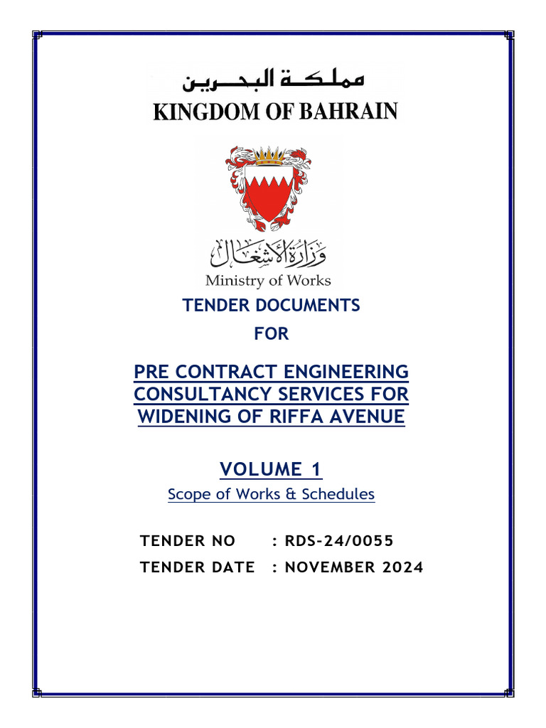 Attach 4.1 - RDS-24-0055 - Vol 1 Scope of Services | PDF | Risk ...