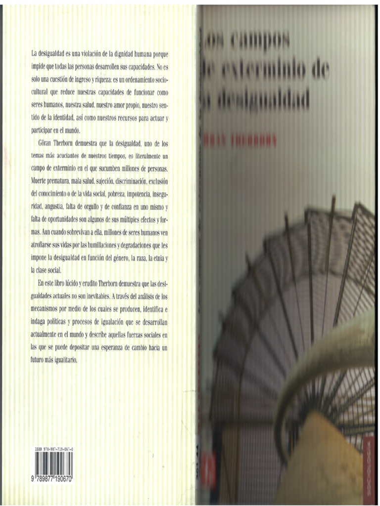 Therborn, Göran. (2016) Los Campos de Exterminio de La Desigualdad Cap ...