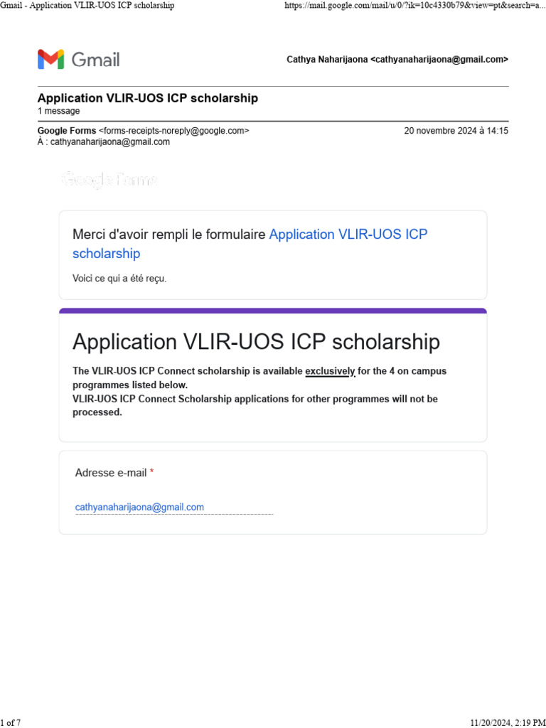 VLIR-UOS ICP Scholarship | PDF | Statistics | Science