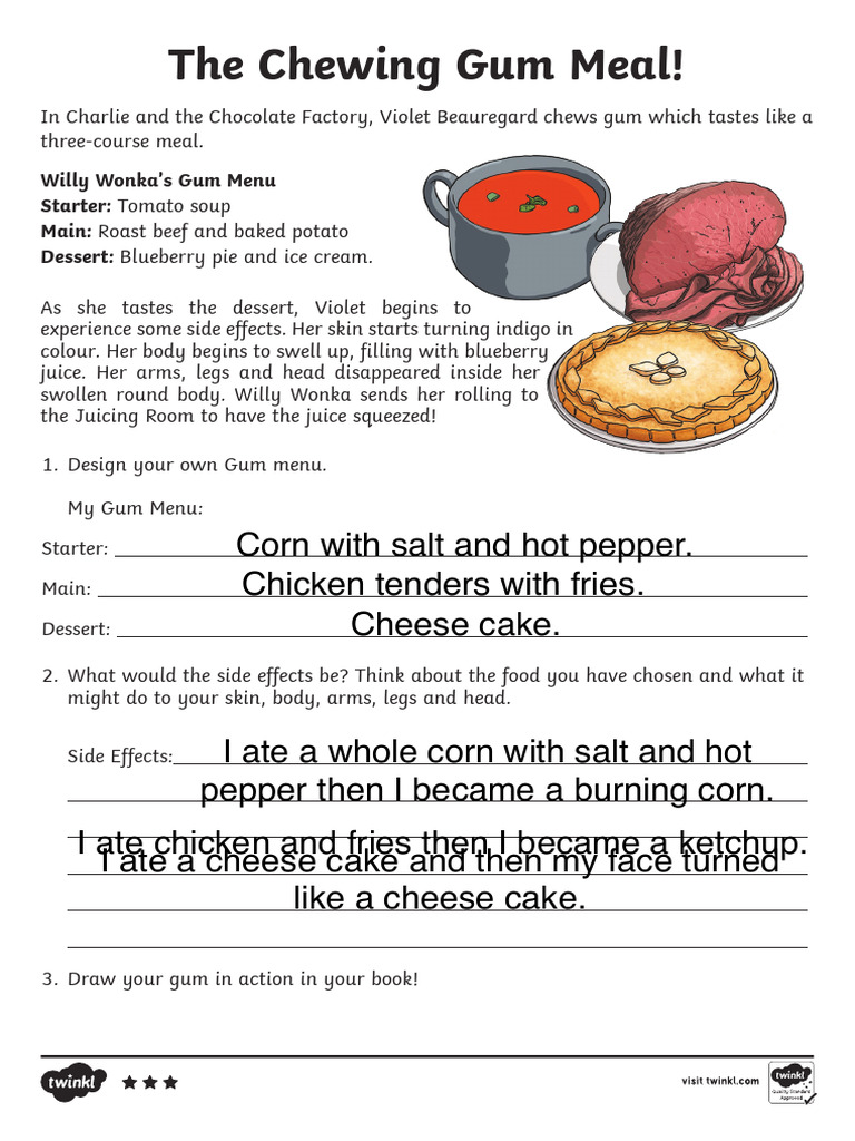 The Chewing Gum Meal | PDF