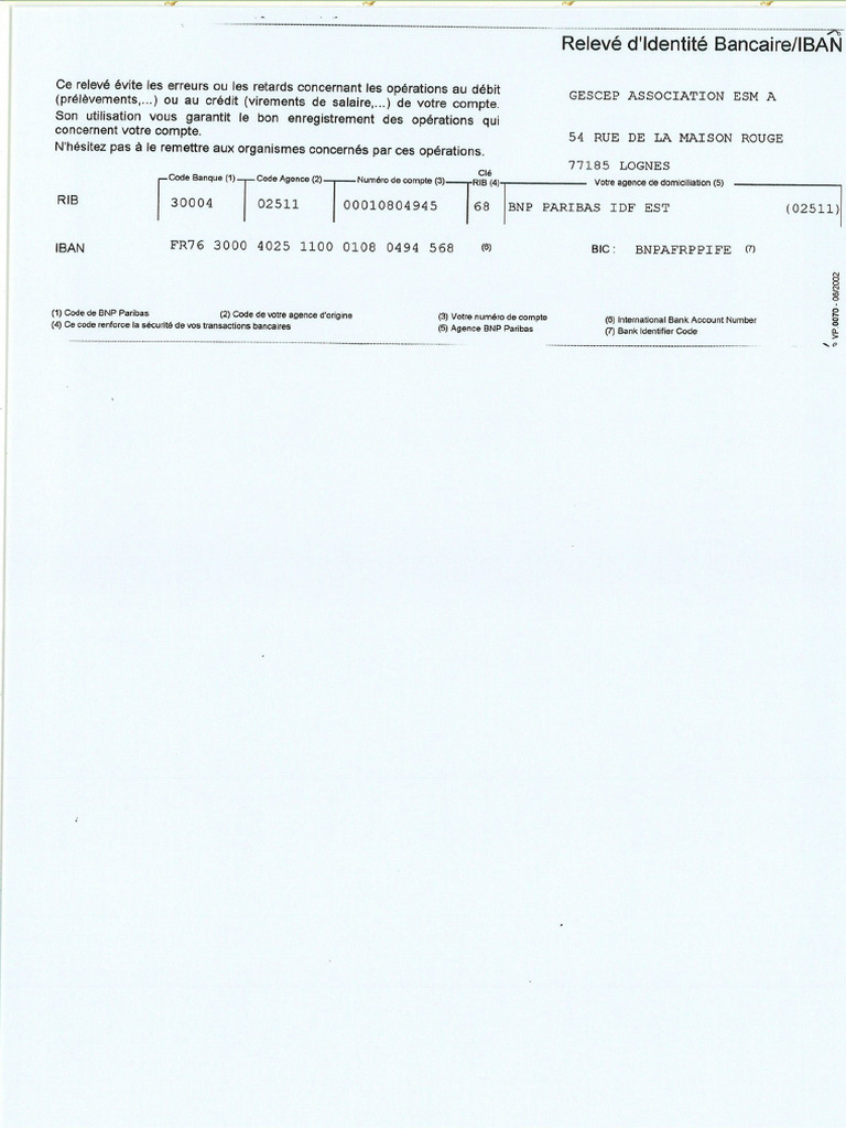 Rib Gescep Bnp Esma | PDF