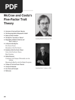 Five Factor Theory Overview | PDF | Extraversion And Introversion ...