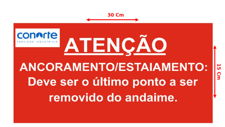 Placa de Andaime Ultimo Ponto | PDF