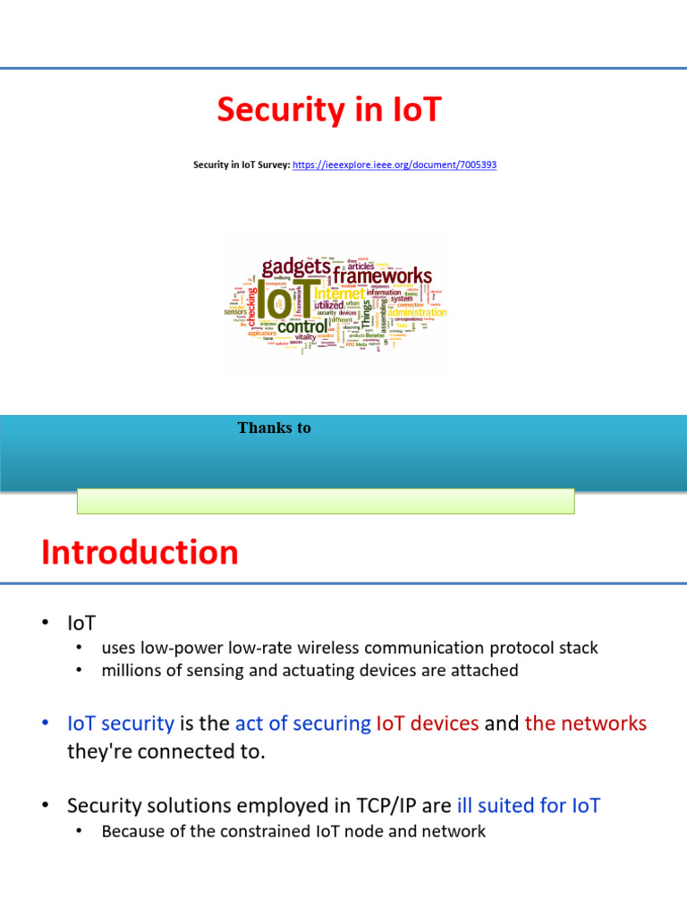 IoT_PPT24_IoT_Security | PDF | Key (Cryptography) | Public Key Cryptography
