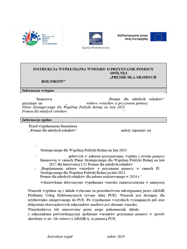 Instrukcja WOPP I11 Nabór 2024 06 19 Ver1 | PDF