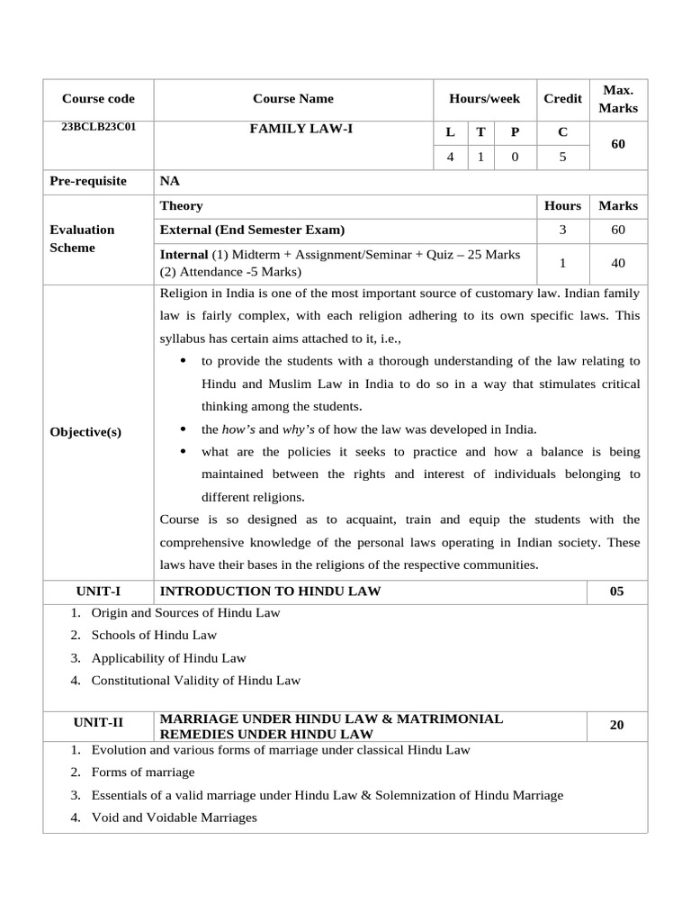 Family Law in India: Hindu & Muslim Perspectives | PDF | Marriage ...