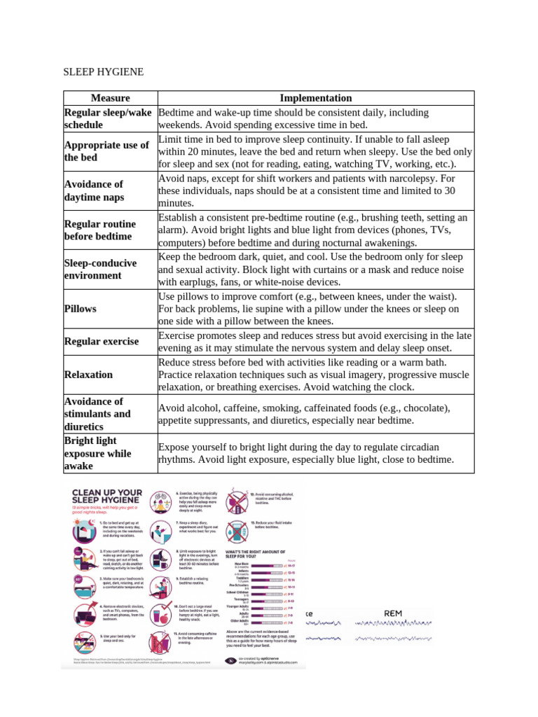 Sleep Hygiene | PDF