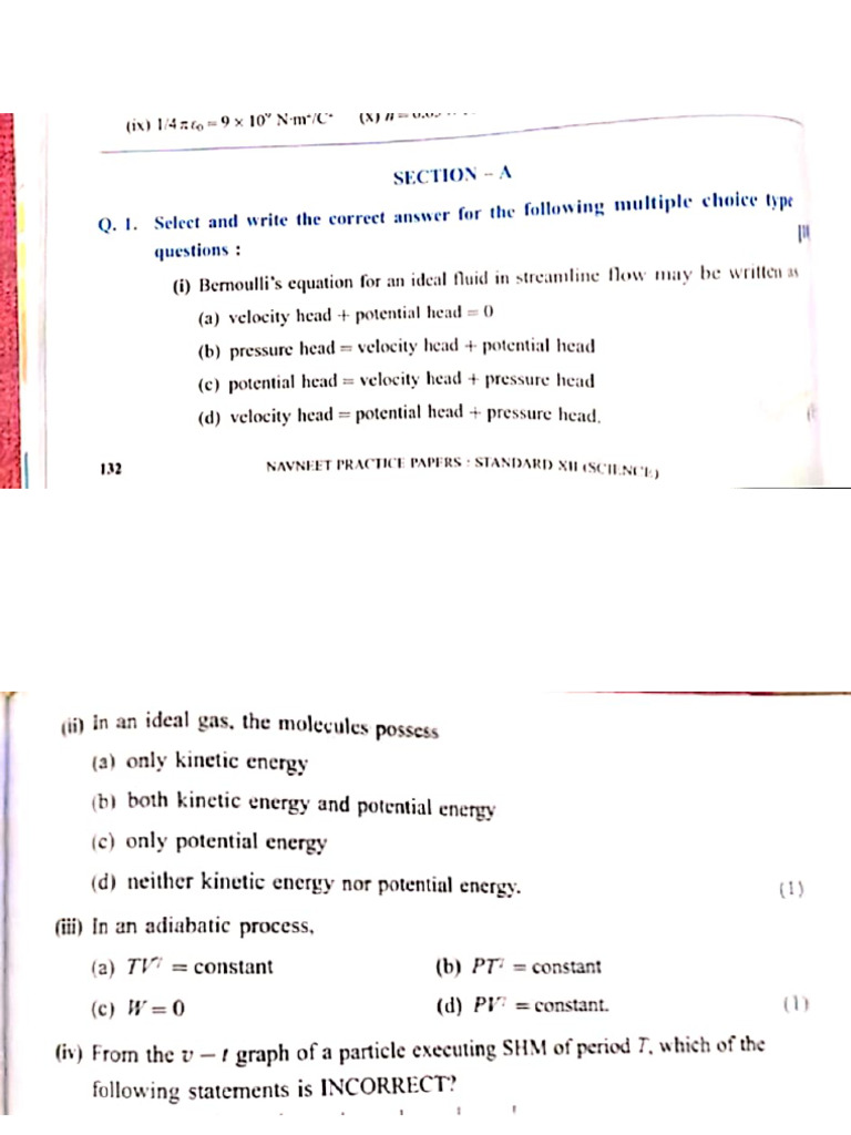 Physics Paper 1 | PDF