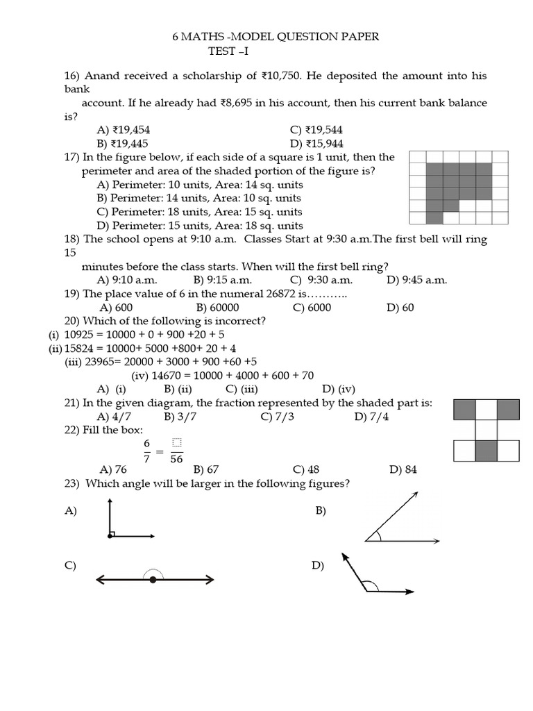 6 MATHS | PDF | Arithmetic | Mathematics