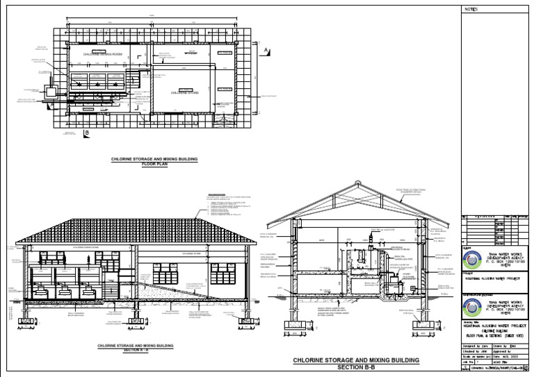 Chlorine Storage Mixing BLDG Ngariama Chlorine BLDG | PDF | Building ...