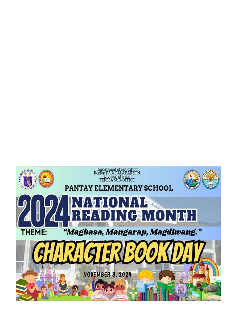 Character Book Day Programme Invitation | PDF