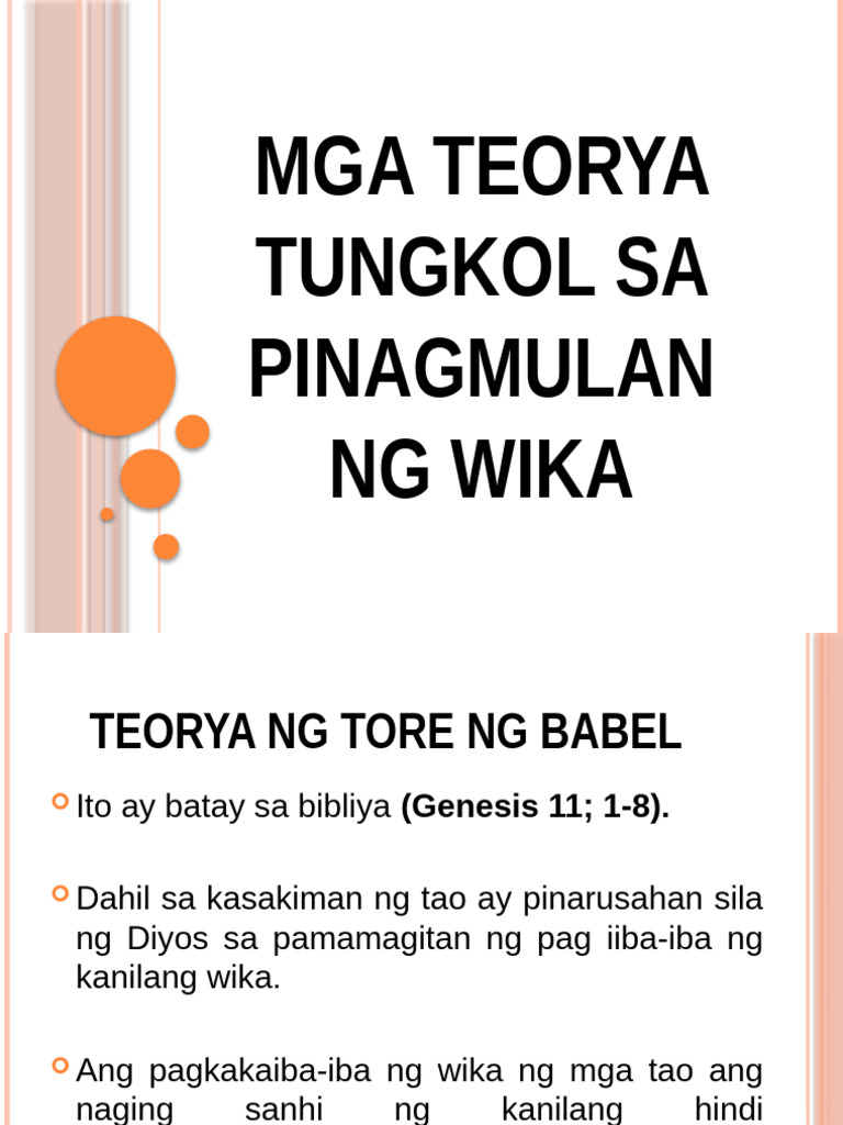 TEORYA-NG-WIKA | PDF