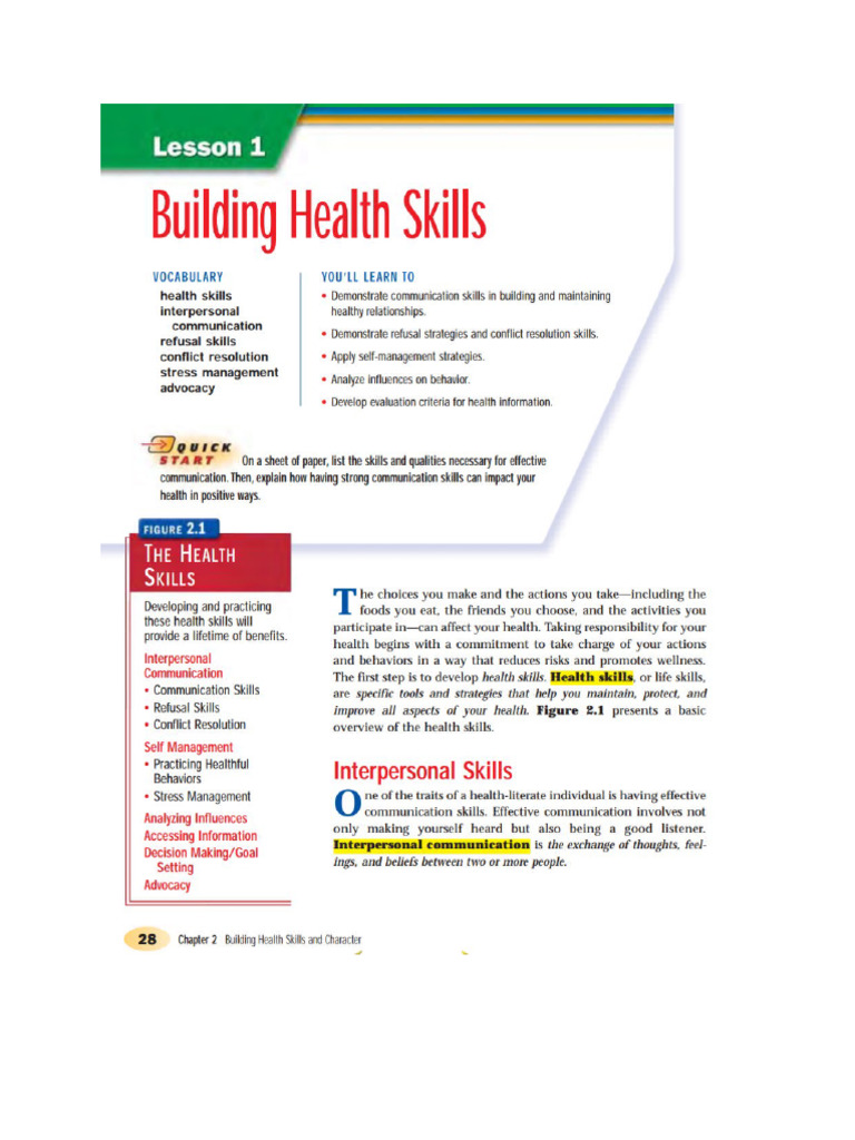 Building_Health_skills (1) | PDF