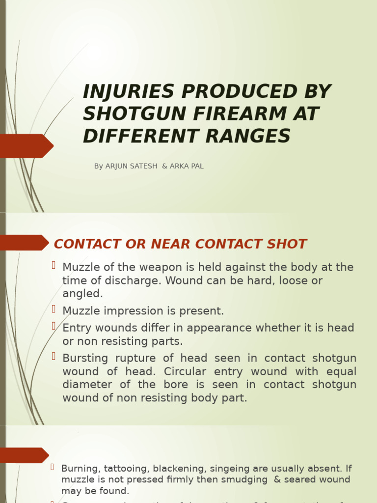 Shotgun Injury 1 | PDF