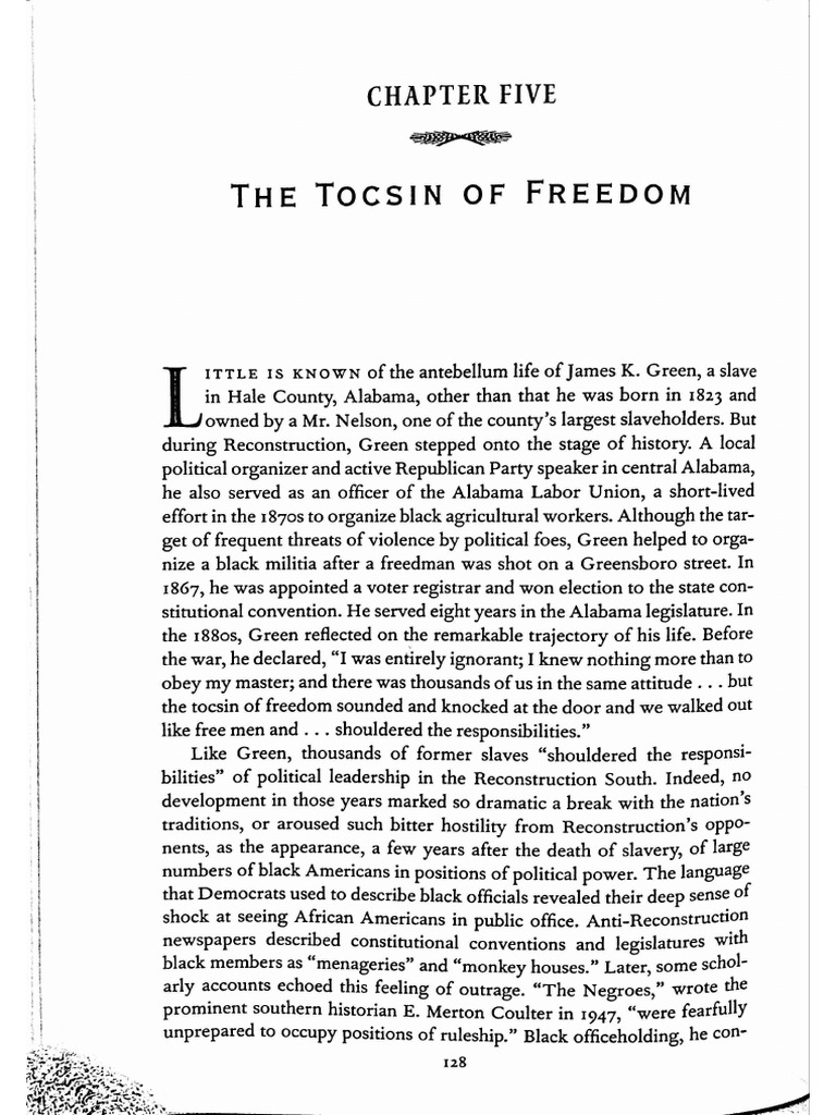 Foner Chapter 5 - "The Tocsin of Freedom"-1 | PDF