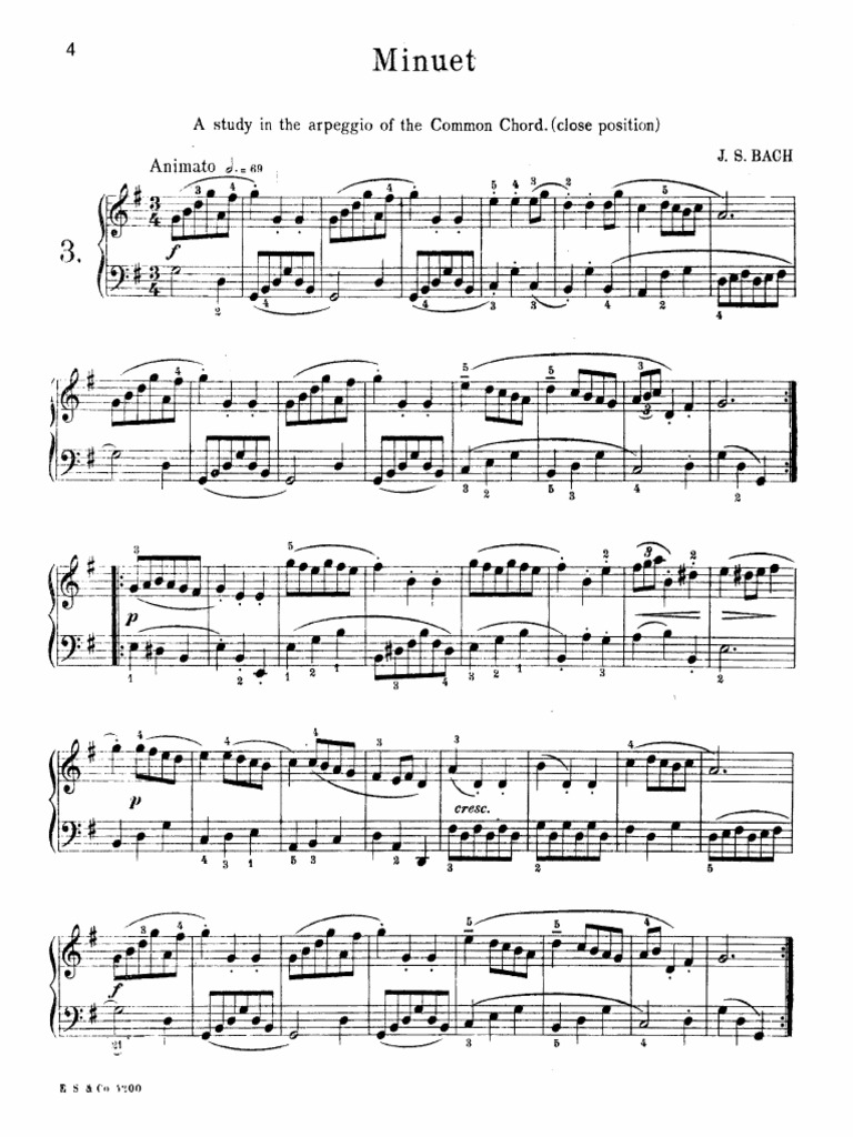 Bach Minuet in G | PDF
