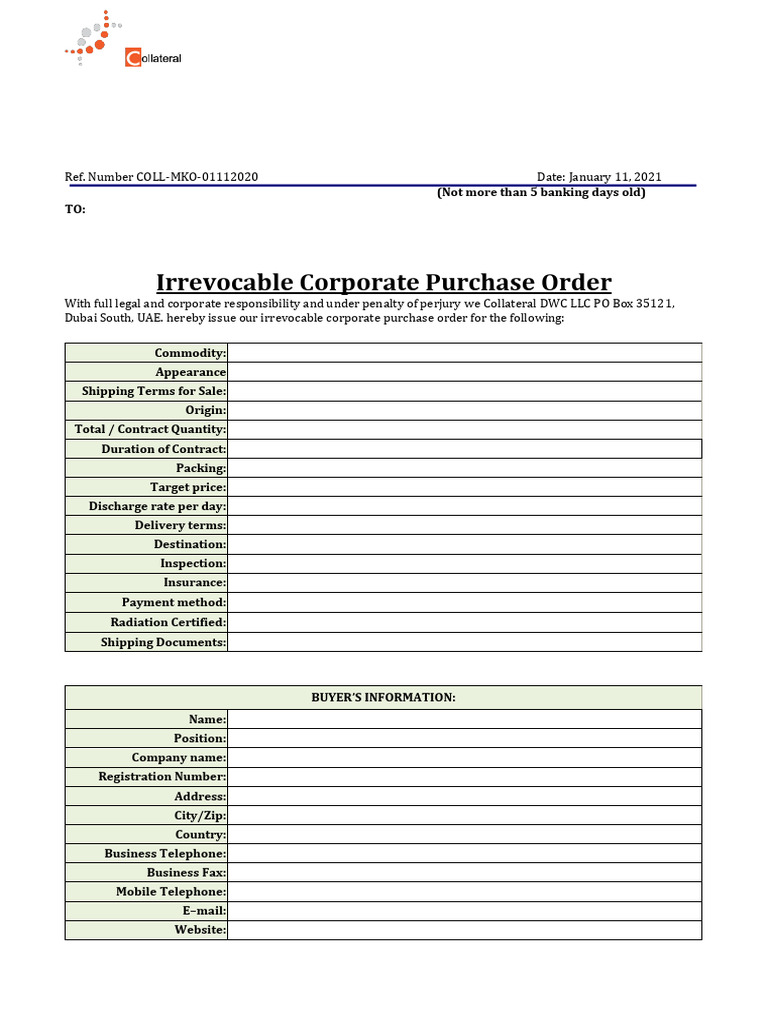 ICPO - 110B Cardinal - COLLATERAL | PDF | Business | Service Industries