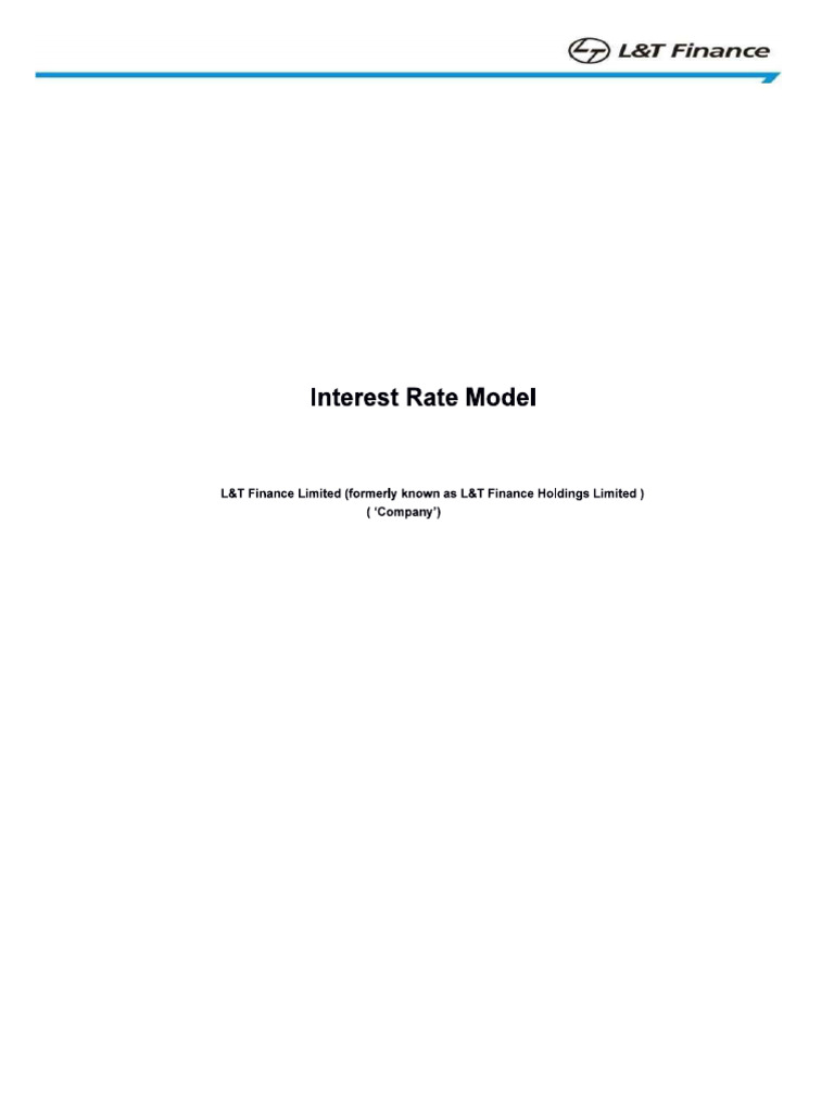 Interest Rate Model and Gradation of Risk | PDF