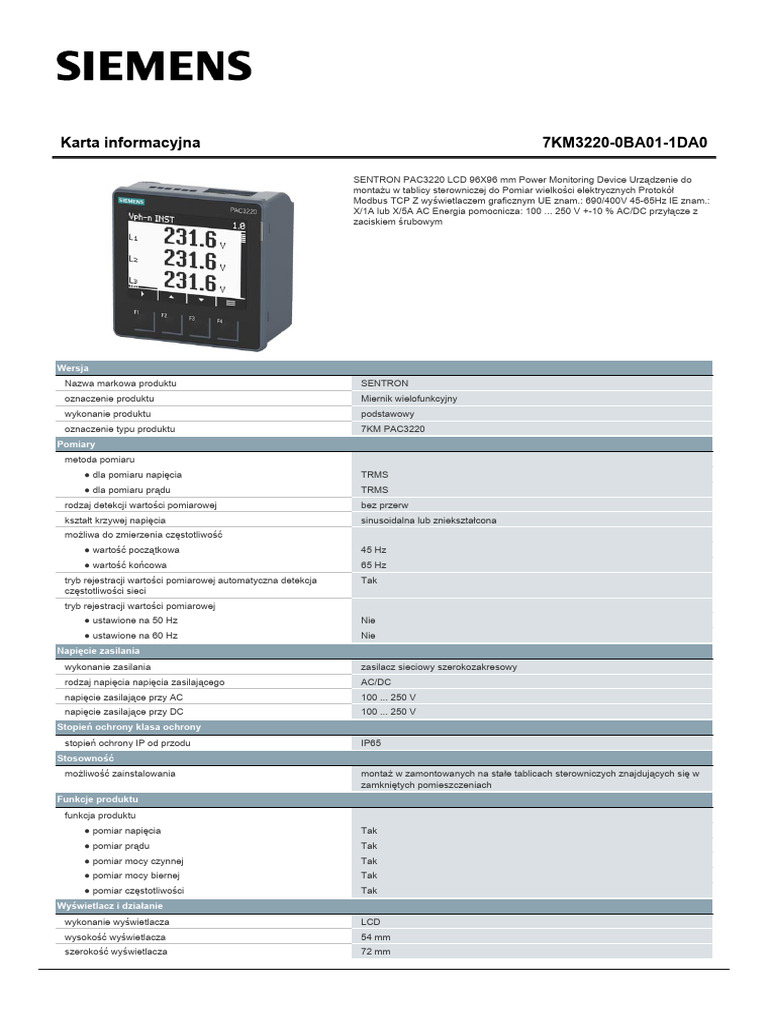 7KM32200BA011DA0 Datasheet PL | PDF