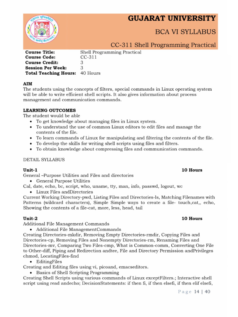 Shell Programming | PDF Shell Programming | PDF