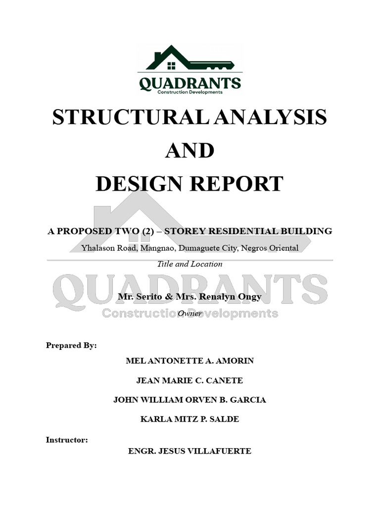 Structural Analysis Report | PDF | Truss | Concrete