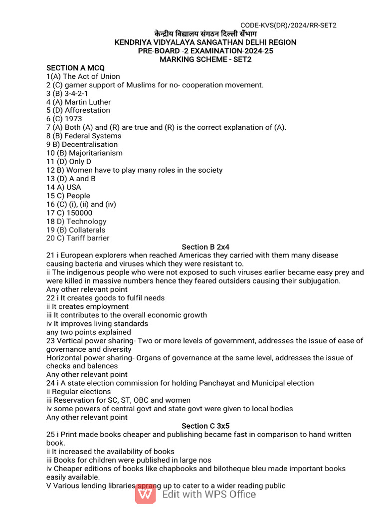 MS Social Science X Set2 1 | PDF | Erosion | Soil