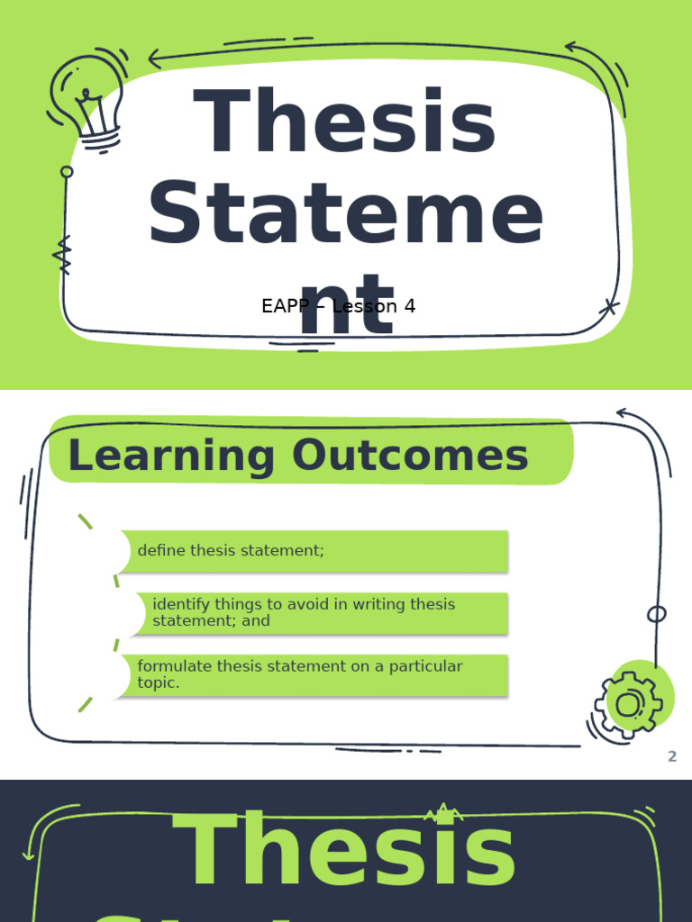 Crafting Effective Thesis Statements | PDF | Mental Disorder | Eating ...