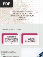 Writing Chapter 1: Introduction Guide | PDF | Hypothesis | Theory