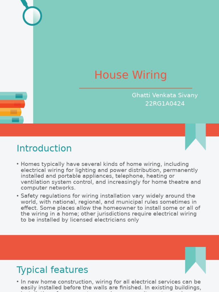 EWS PPT | PDF | Electrical Wiring | Wire