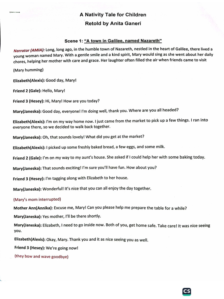 Nativity Script | PDF