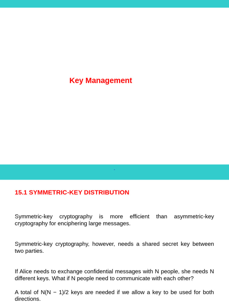 InformationSecurity - KeyManagement 2023 | PDF | Public Key Certificate | Public Key Cryptography