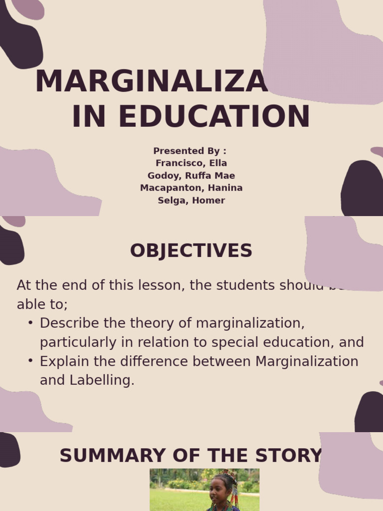 Understanding Marginalization in Education | PDF | Social Exclusion ...