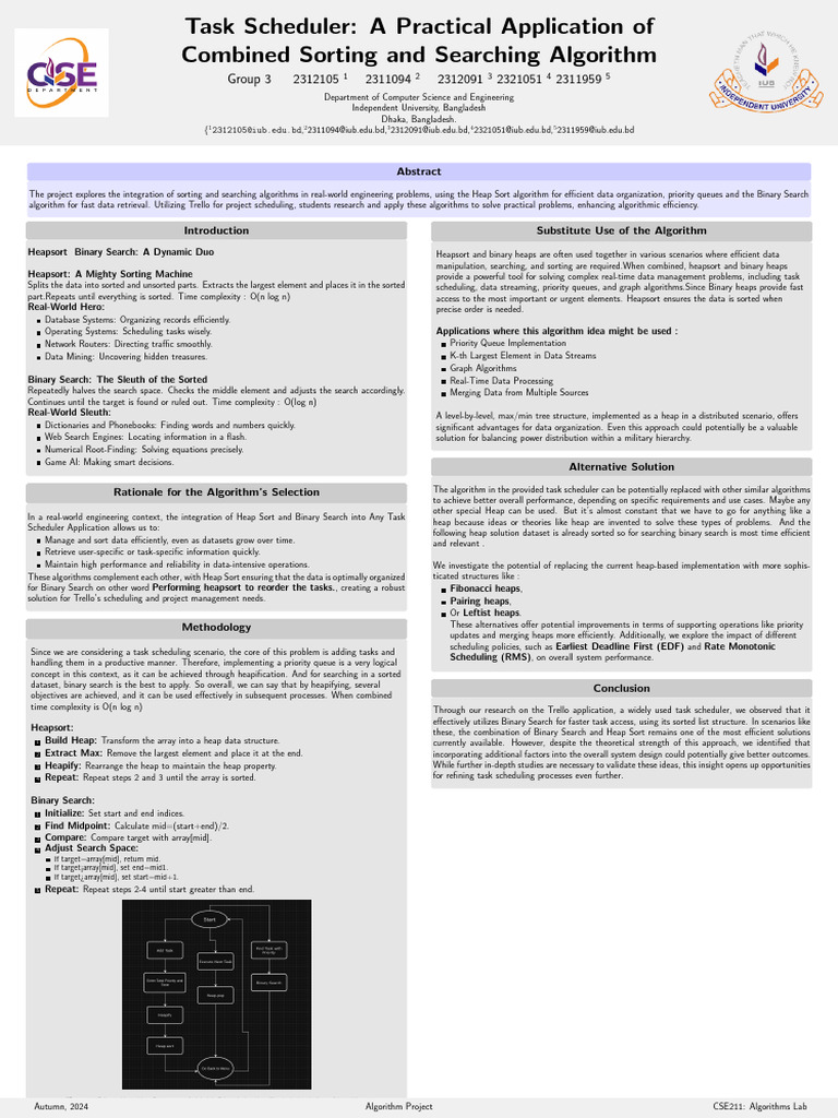 Task Scheduler A Practical Application of Combined Sorting and ...
