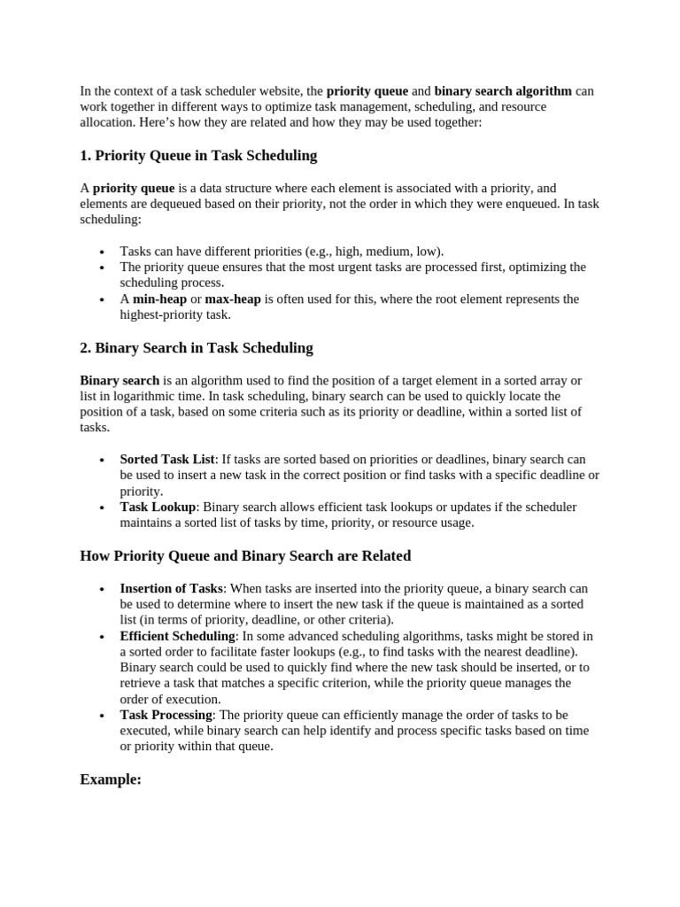 Project Task Scheduler Website | PDF | Scheduling (Computing) | Theoretical Computer Science