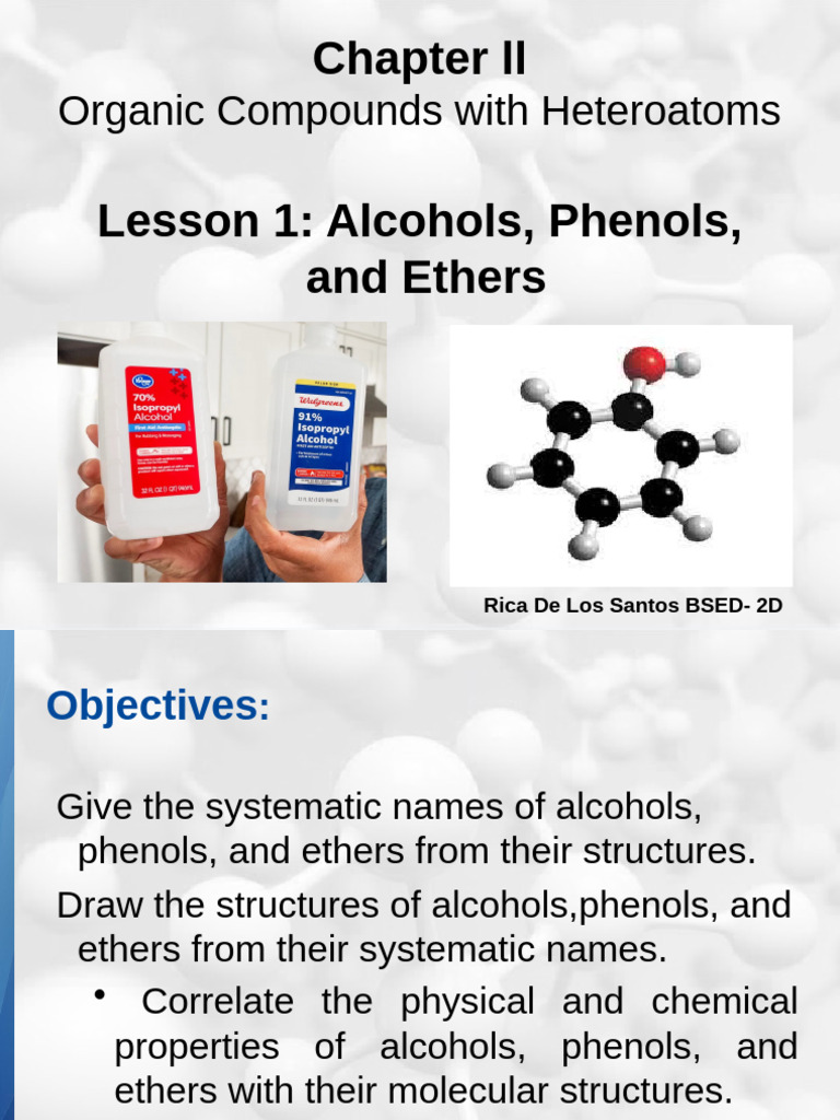 Alcohol-Phenols-Ethers.-rdls. | PDF | Ether | Functional Group