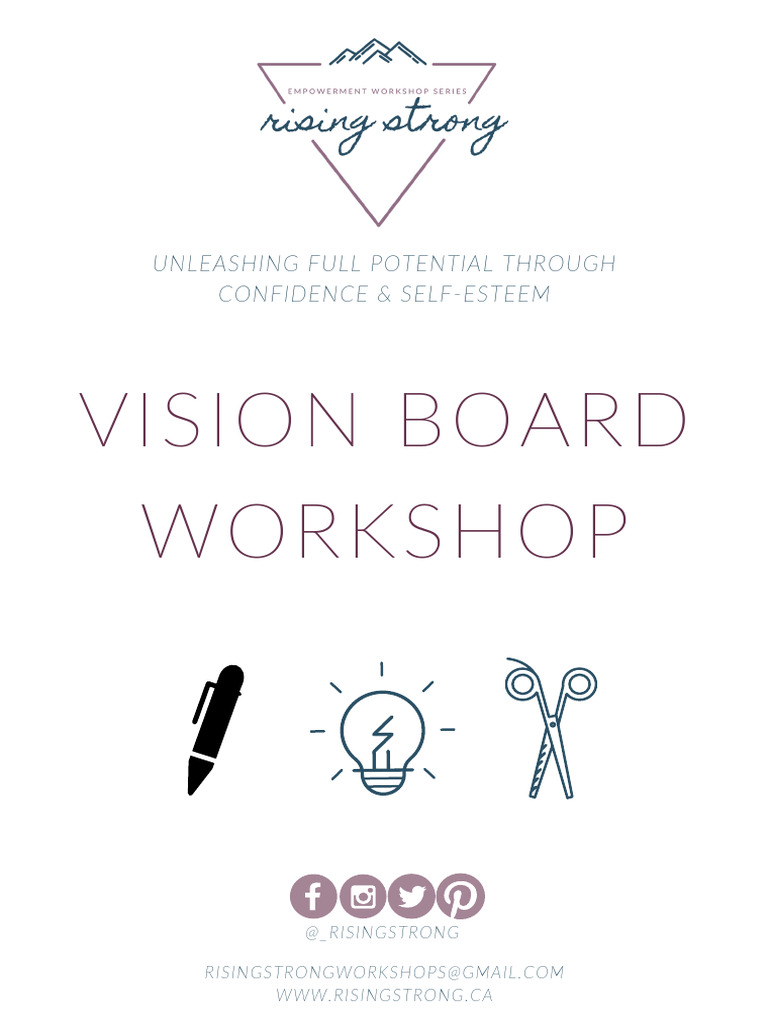 Vision Board Workshop for Empowerment | PDF | Goal | Thought