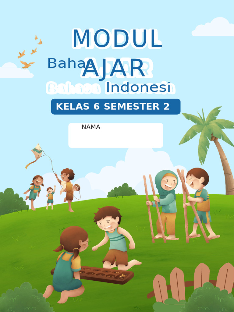 Sampul Modul Ajar Bahasa Indonesia | PDF