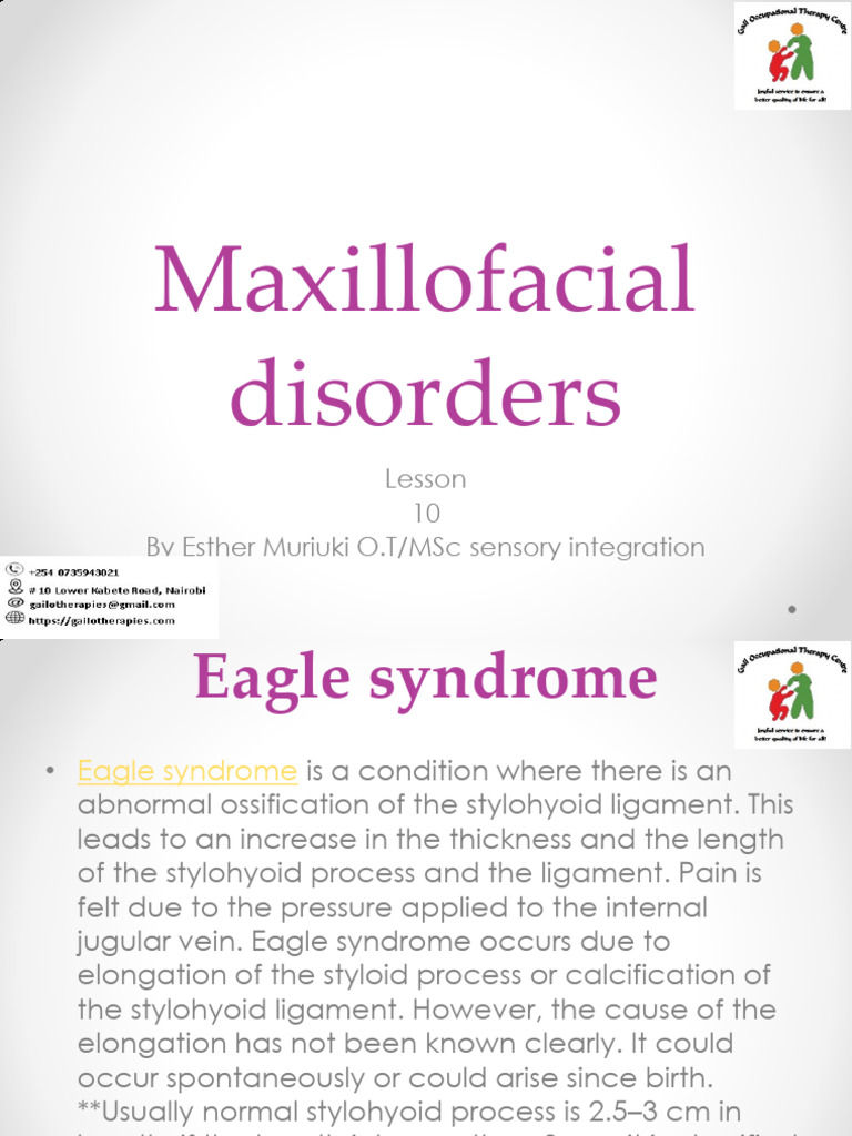 Maxillofacial Disorders Lesson 10 SLT | PDF | Analgesic | Neck