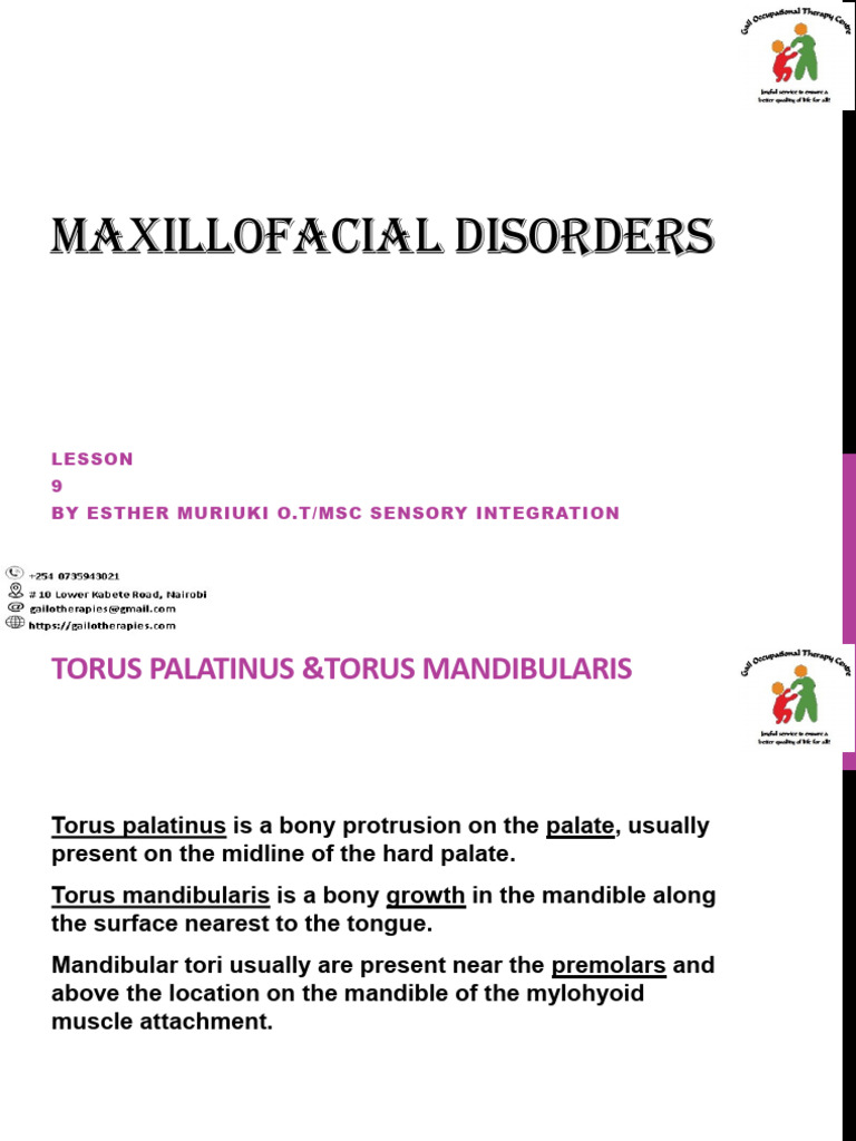 Maxillofacial Disorders Lesson 9 SLT | PDF | Dental Anatomy | Surgery