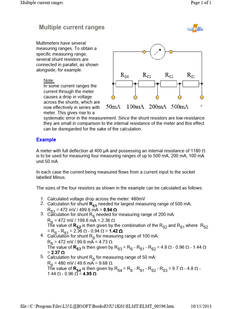 09-Multiple Current Ranges | PDF