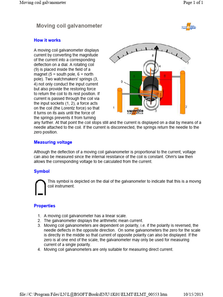 02-Moving Coil Galvanometer | PDF