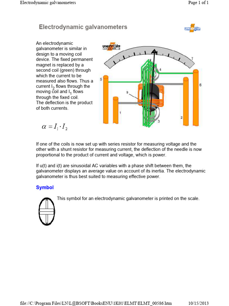 18-Electrodynamic Galvanometers | PDF