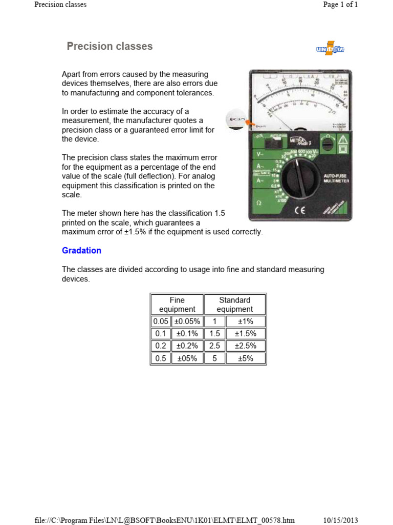 17-Precision classes | PDF