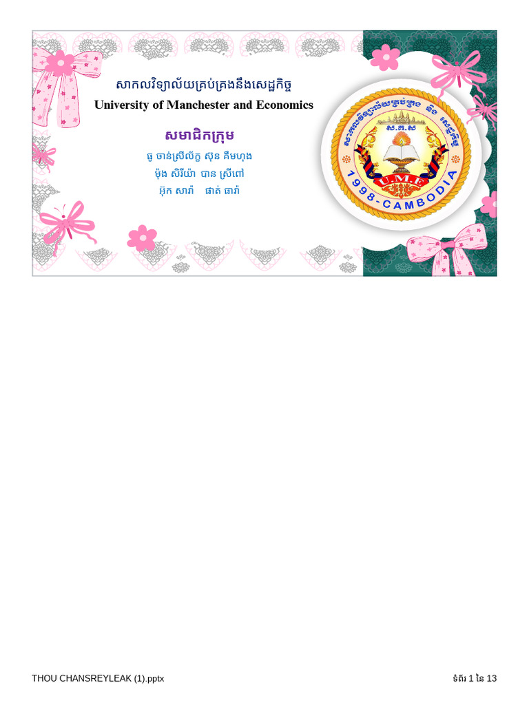 THOU CHANSREYLEAK (1) .PPTX - 20241218 - 222449 - 0000 | PDF