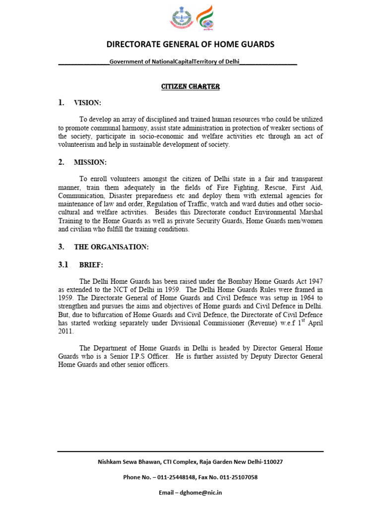 Citizen Charter 2022 0 | PDF | Civil Defense | Emergency Management