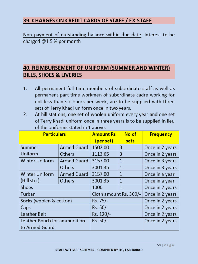 reimburse of uniform | PDF | Fashion | Clothing